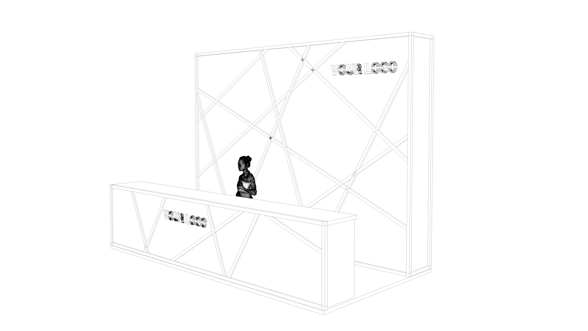 Welcome desk 3D model - TurboSquid 1693460