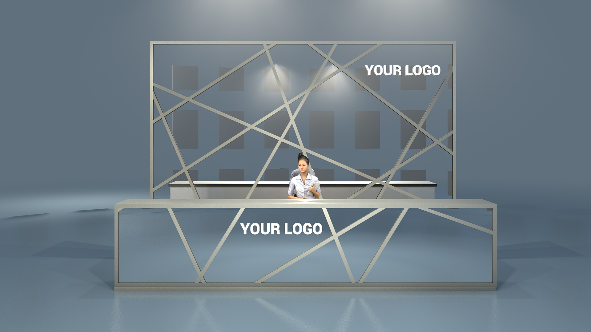 Welcome desk 3D model - TurboSquid 1693460