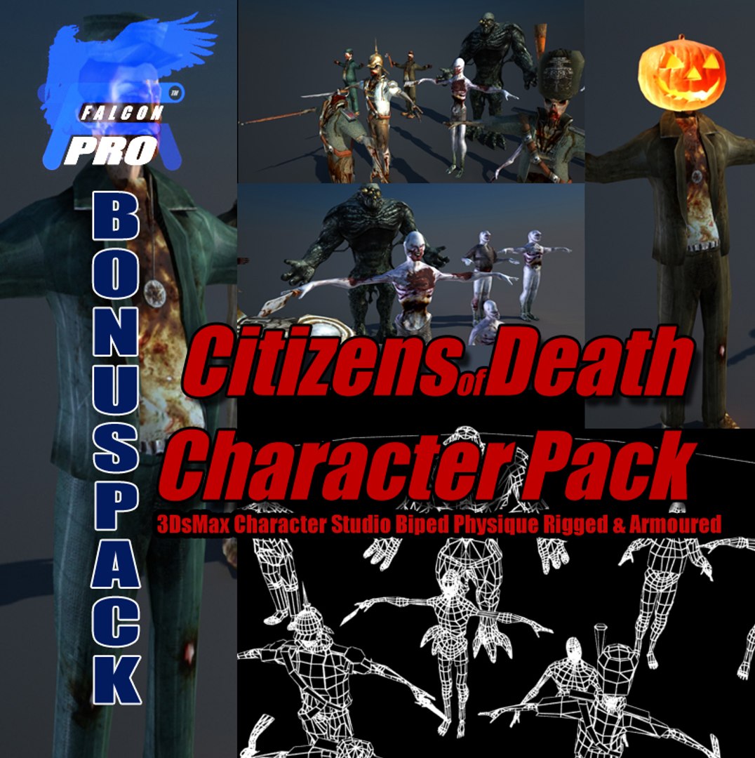 3d Citizens Death Character Pack