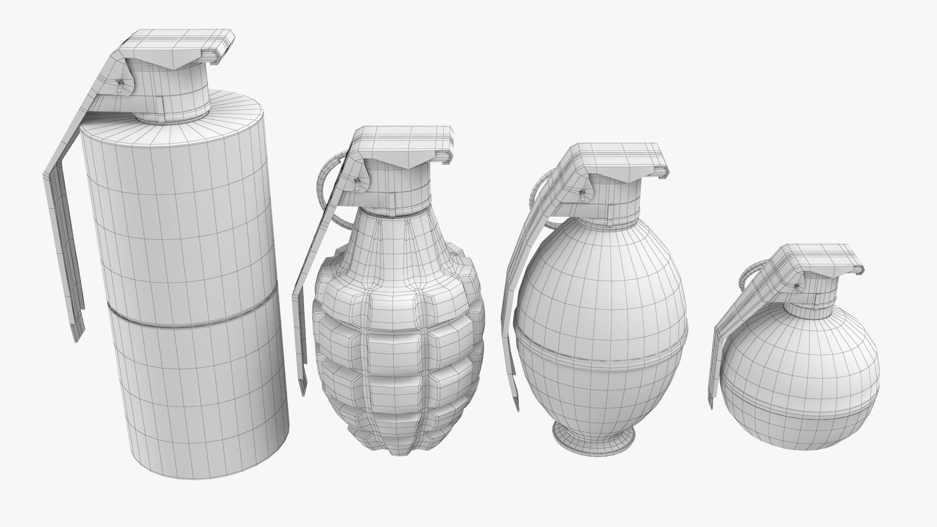 3D Grenade Pack 4K PBR Textures model - TurboSquid 1817968