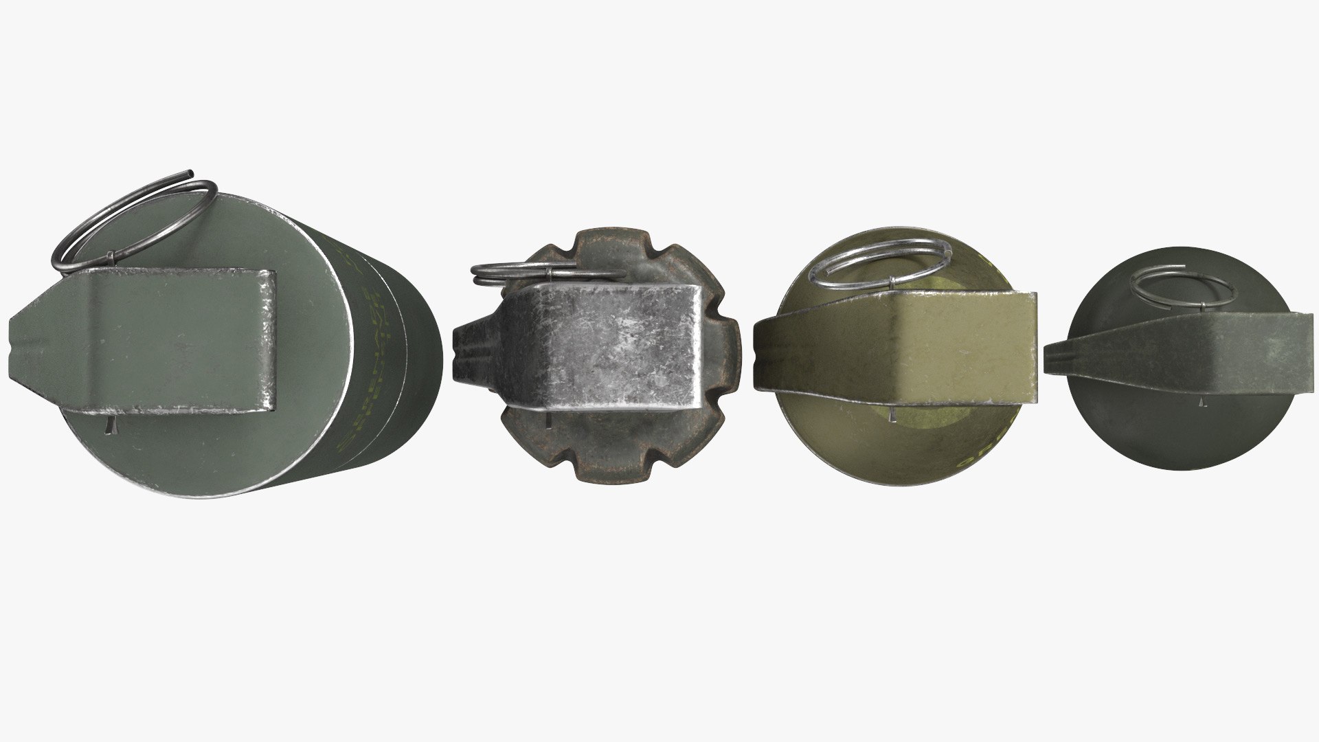 3D Grenade Pack 4K PBR Textures model - TurboSquid 1817968