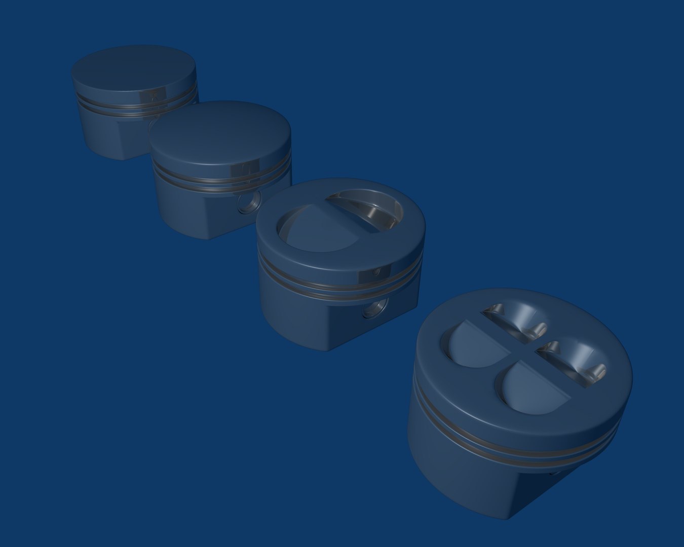 Pistons Dome Flat Blend Free