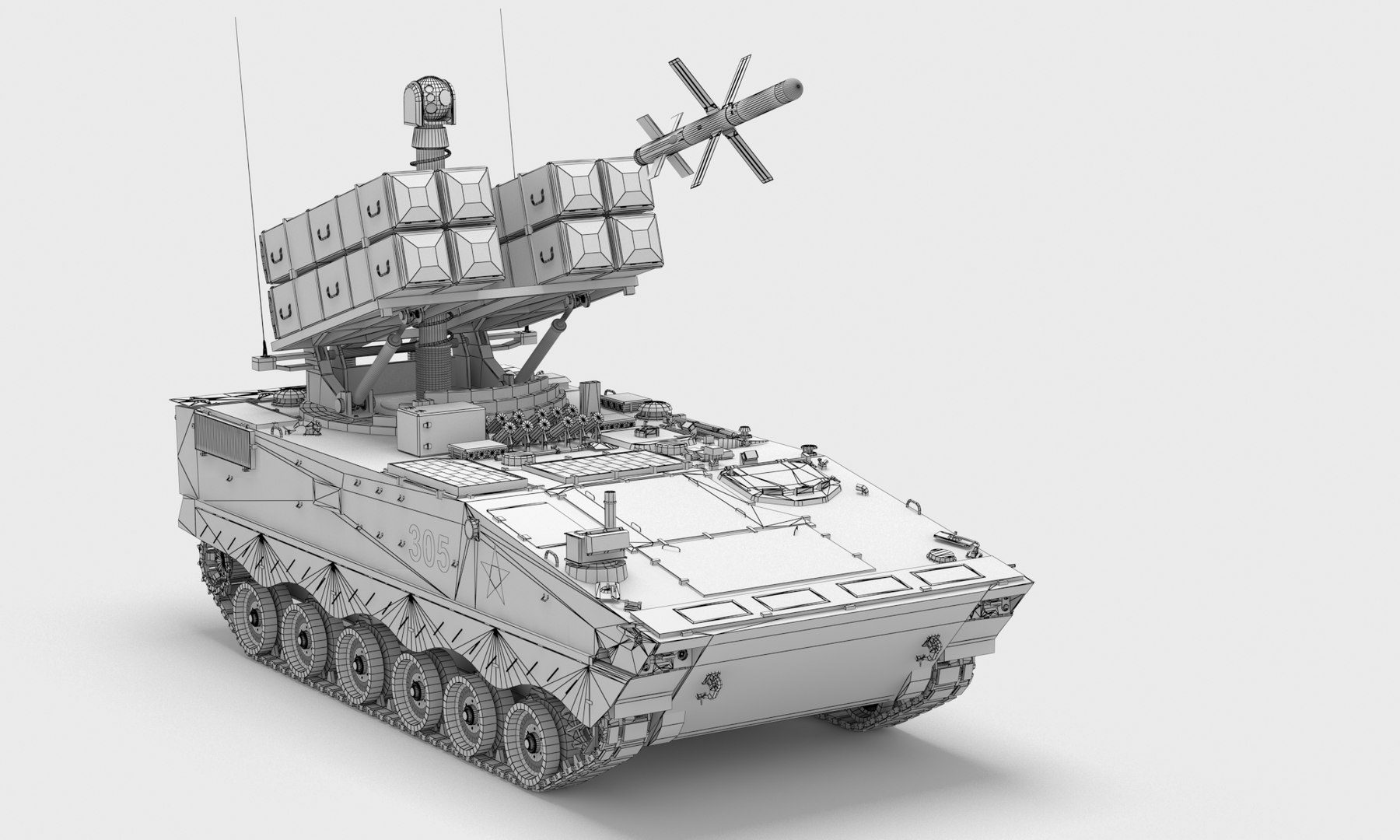 3D AFT-10 China HJ-10 Anti-tank Missile - TurboSquid 2333657