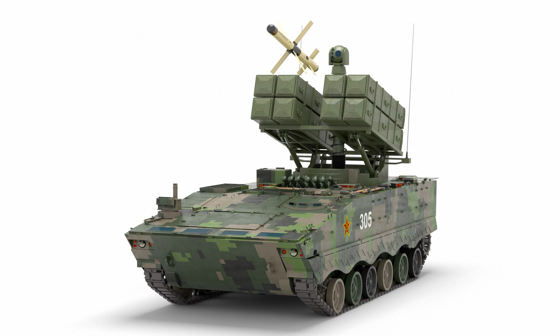 3D AFT-10 China HJ-10 Anti-tank Missile - TurboSquid 2333657