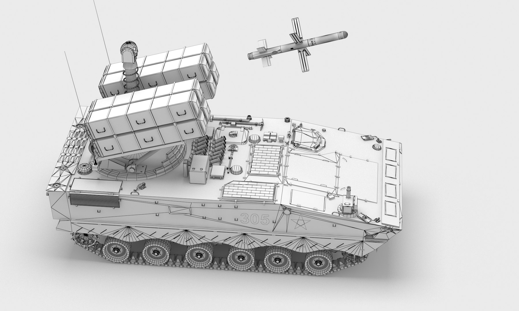 3D AFT-10 China HJ-10 Anti-tank Missile - TurboSquid 2333657