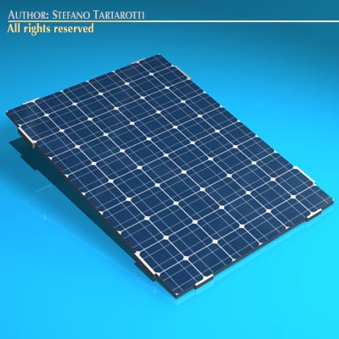 3d Photovoltaic Module Model