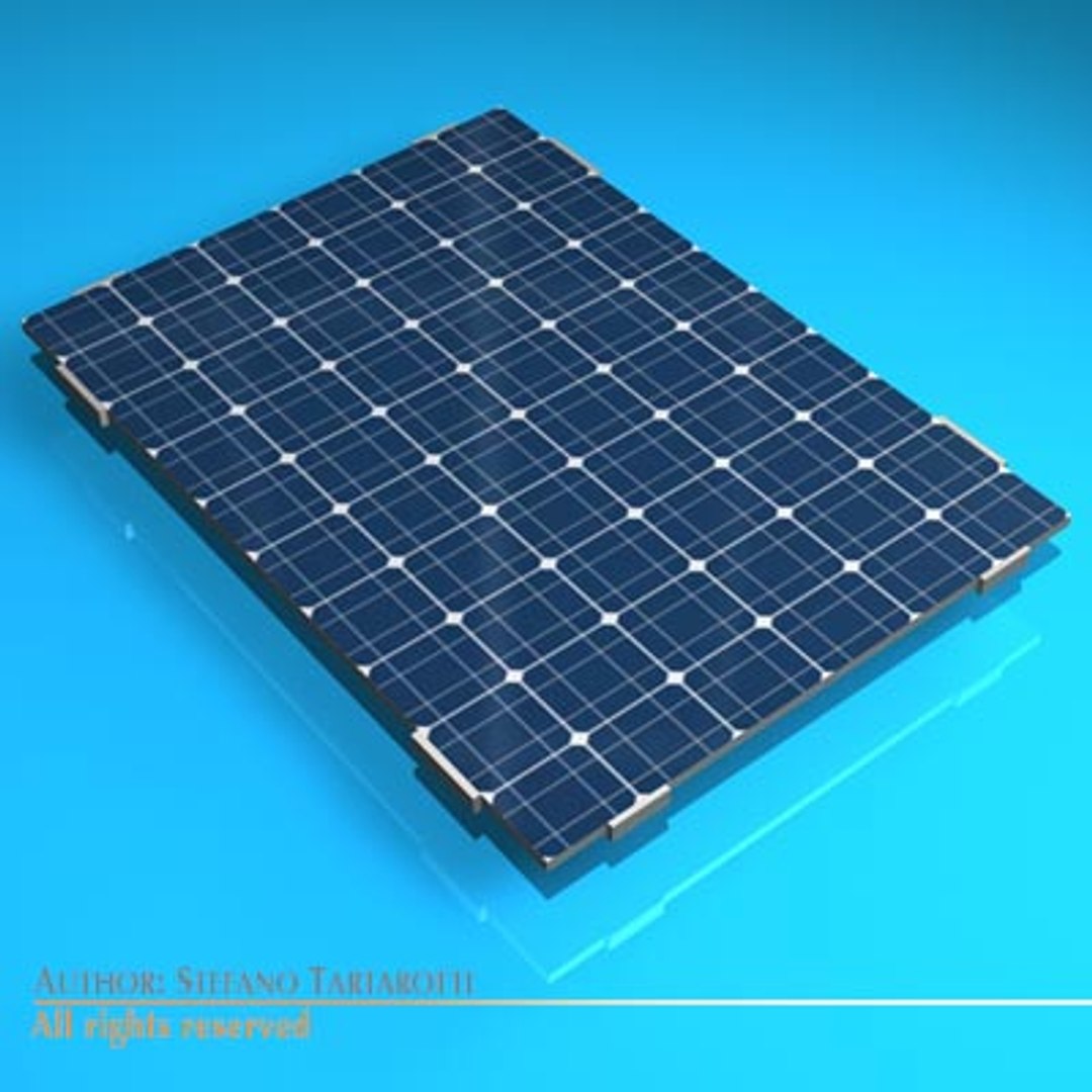 3d Photovoltaic Module Model