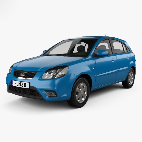 Kia Rio JB hatchback 2009 Modelo 3D - TurboSquid 1370643