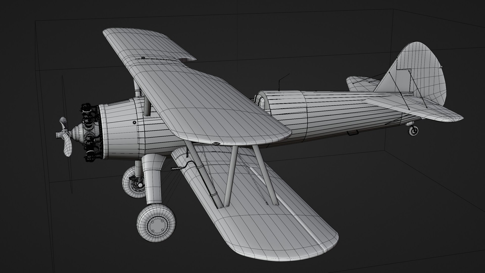 Boeing-Stearman Model 75 Biplane 3D - TurboSquid 2374283