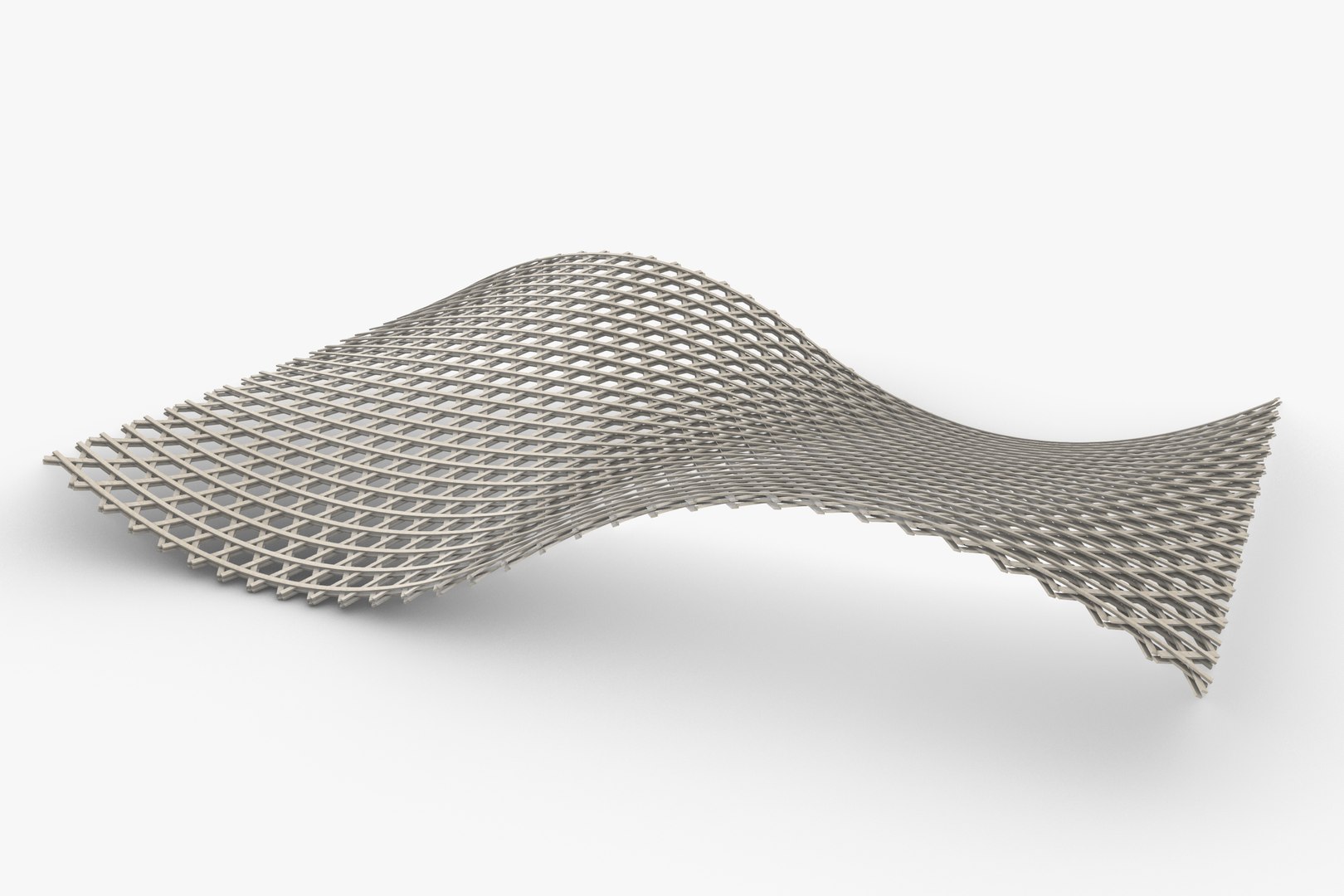 3D 43 Futuristic Layered Timber Beams Structure V1 Model - TurboSquid ...