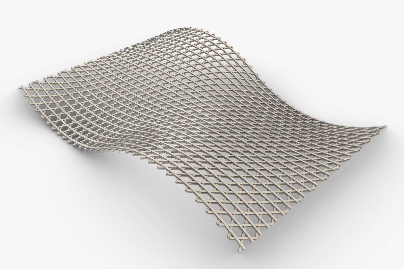 3D 43 Futuristic Layered timber beams structure V1 model - TurboSquid ...