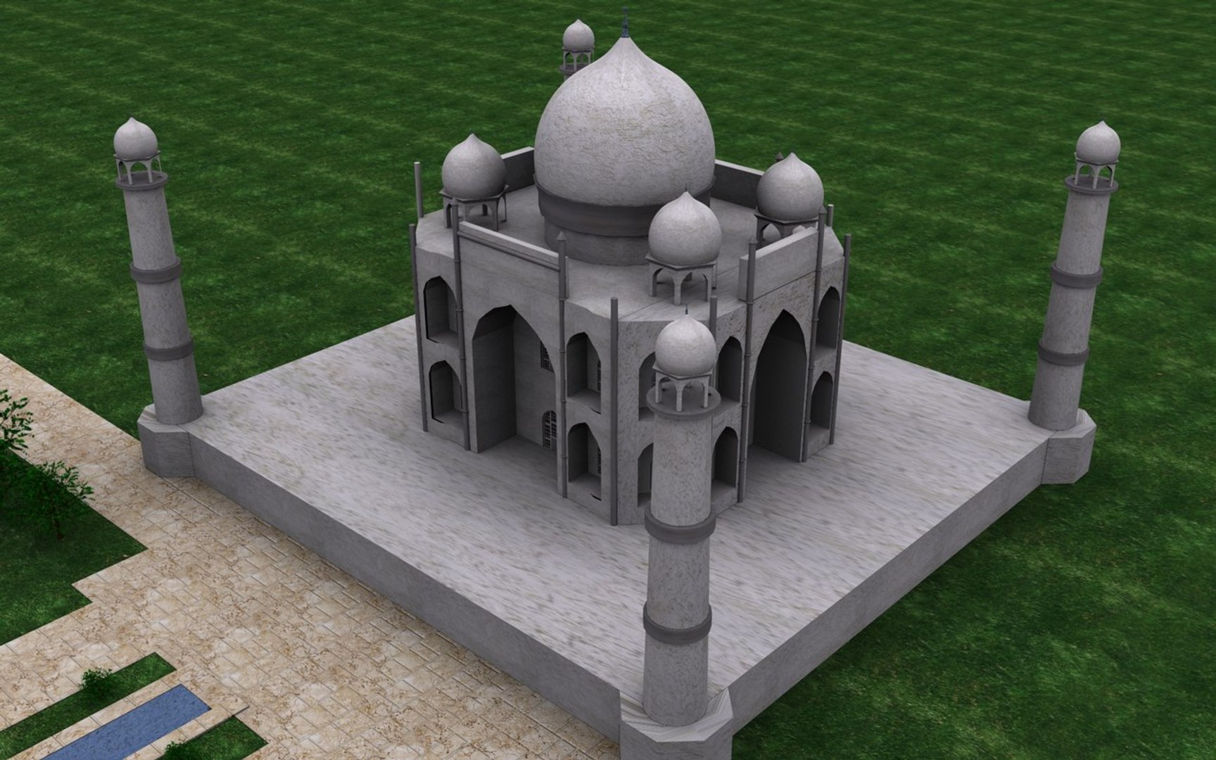 Taj Mahal 3d Model