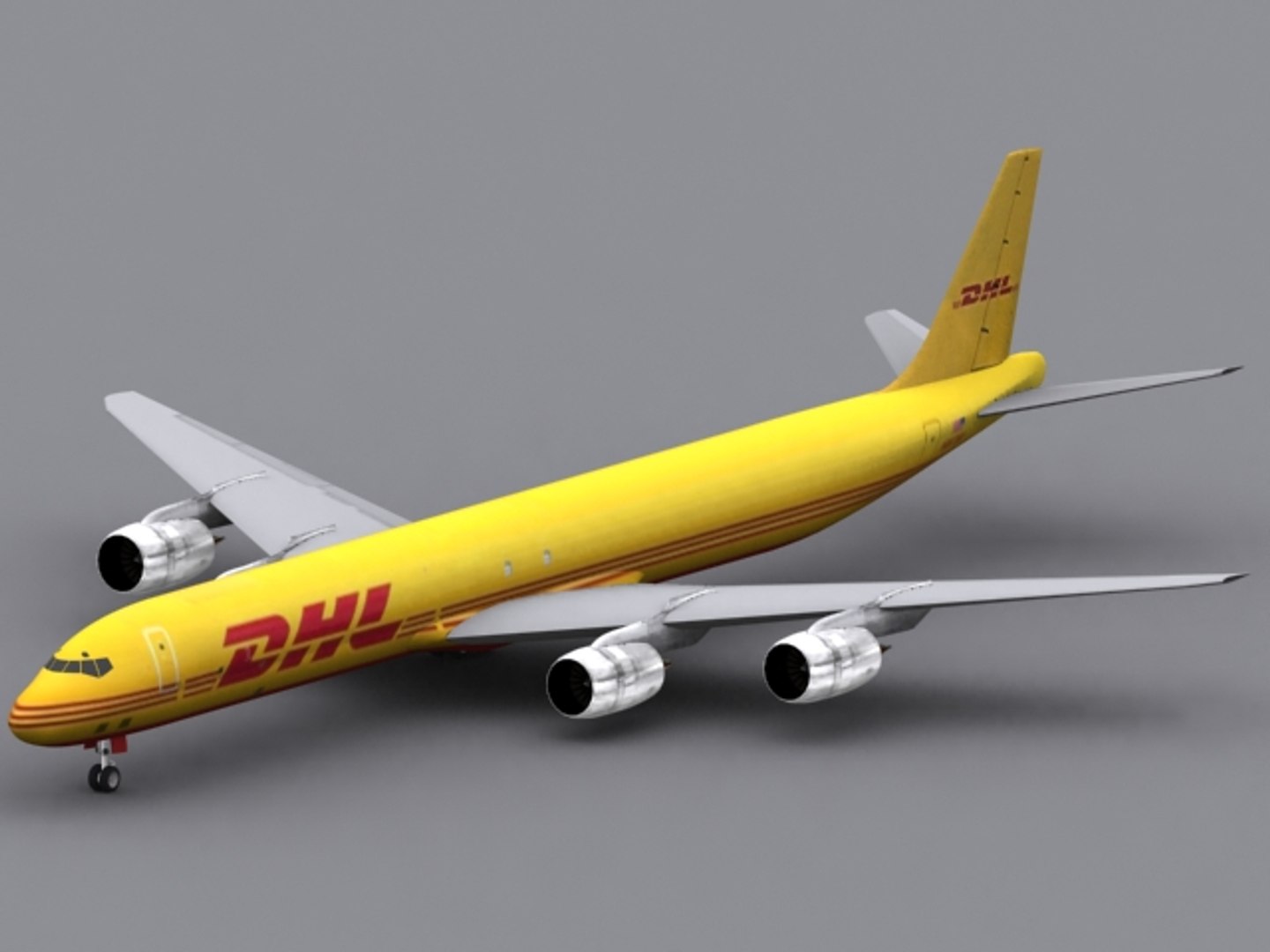 Max Dc-8-73 Dhl Airplane