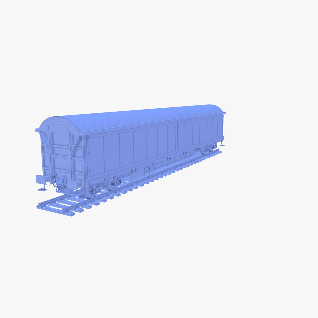 CFR Boxcar Rail Car V2 3D Model - TurboSquid 2261795