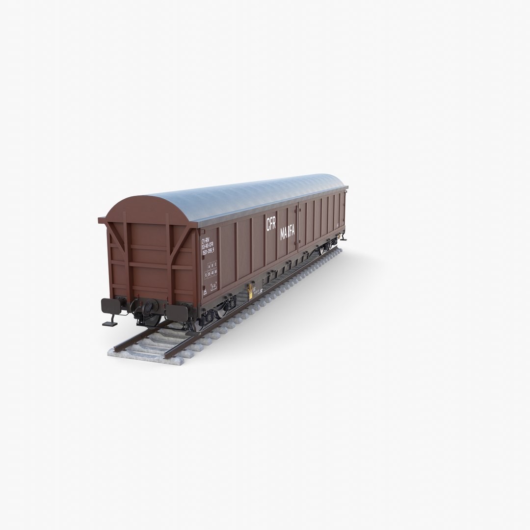 CFR Boxcar Rail Car V2 3D Model - TurboSquid 2261795