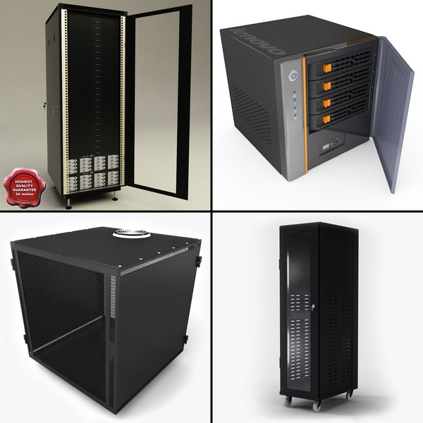 data rack servers 3d model