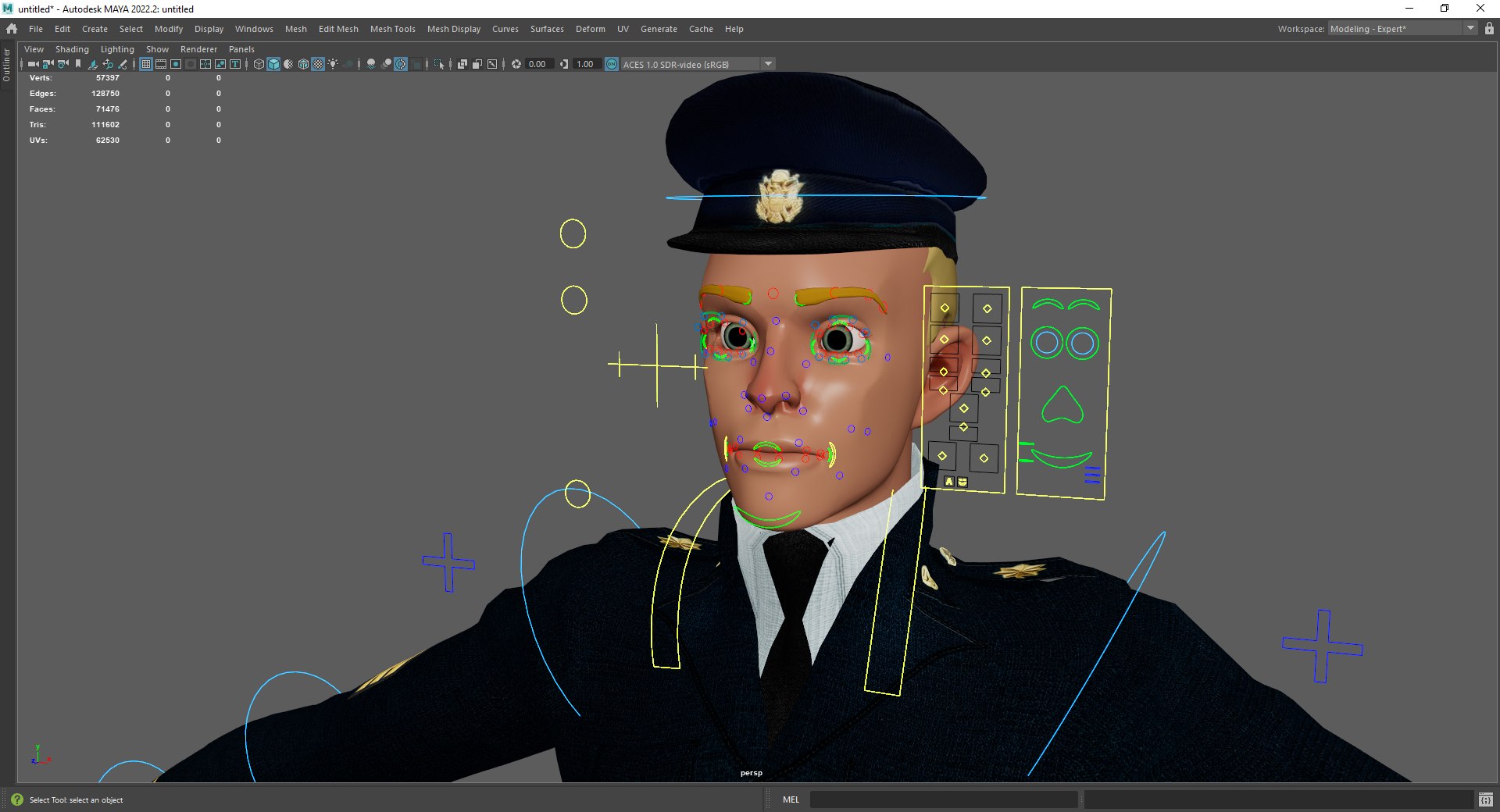 3D Cartoon Police Officer In Uniform - TurboSquid 2277784