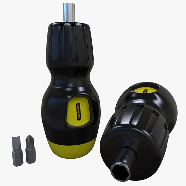 exchangeable screwdrivers 3d model