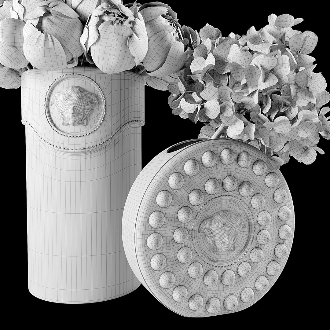 Vases Versace Bouquets 3D Model - TurboSquid 1913460