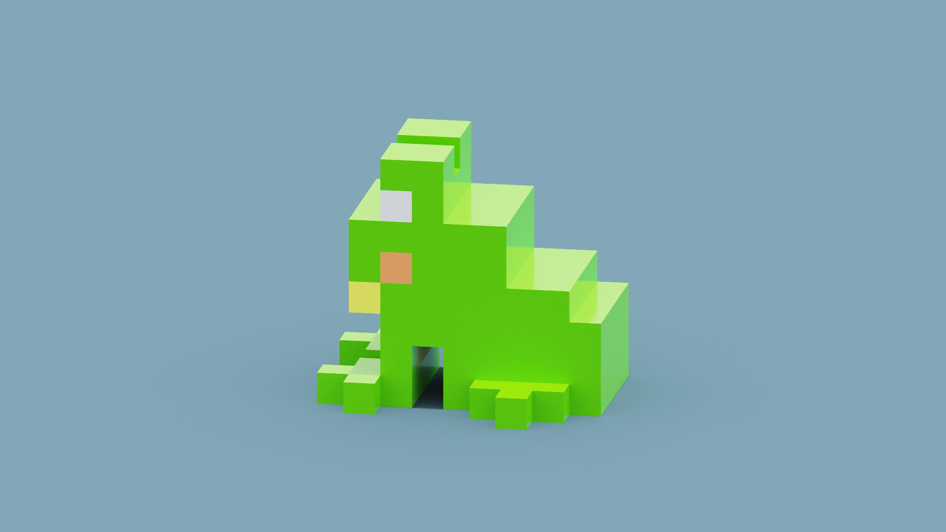 3D Voxel Frog - TurboSquid 1904499
