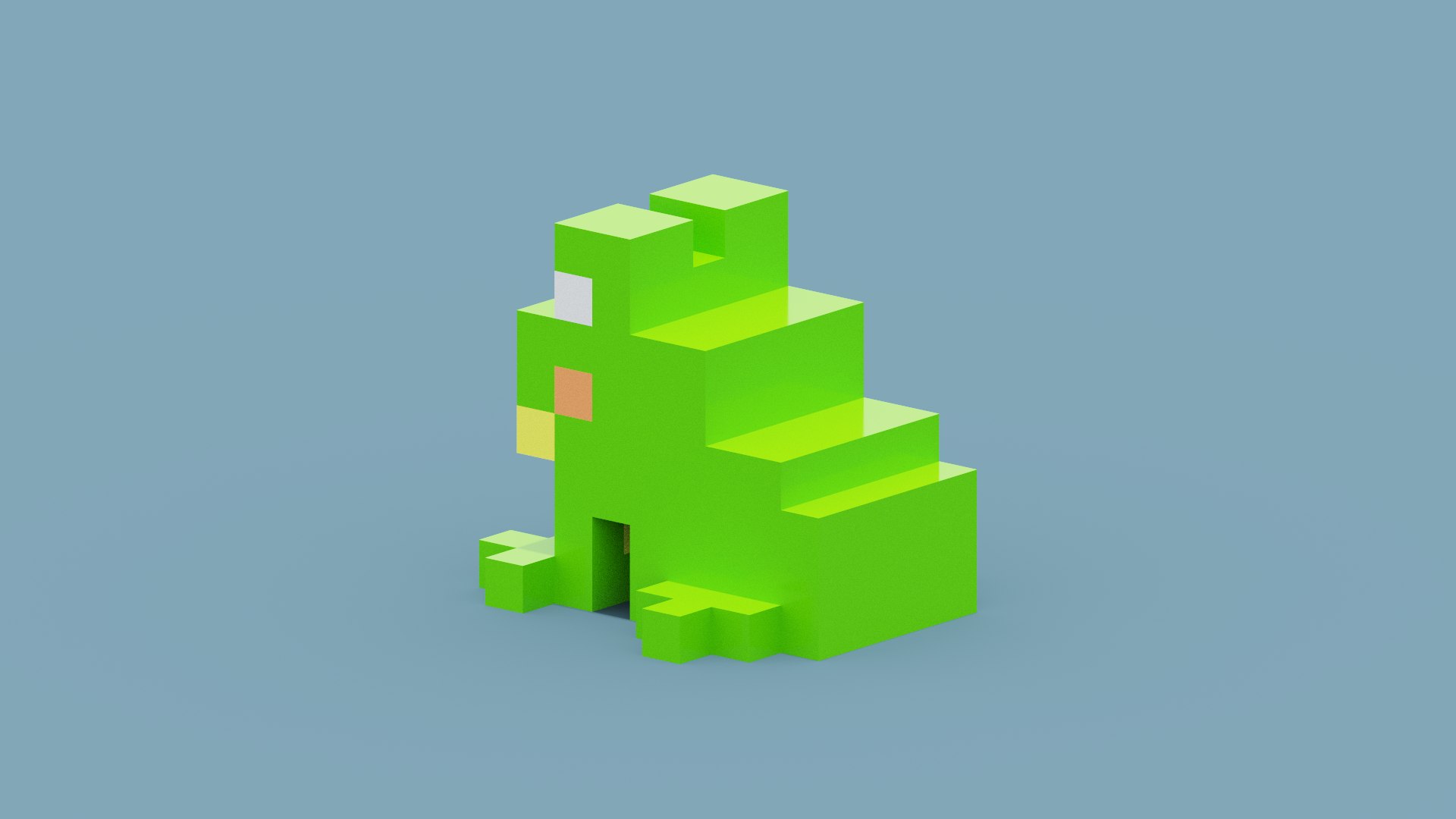3D Voxel Frog - TurboSquid 1904499