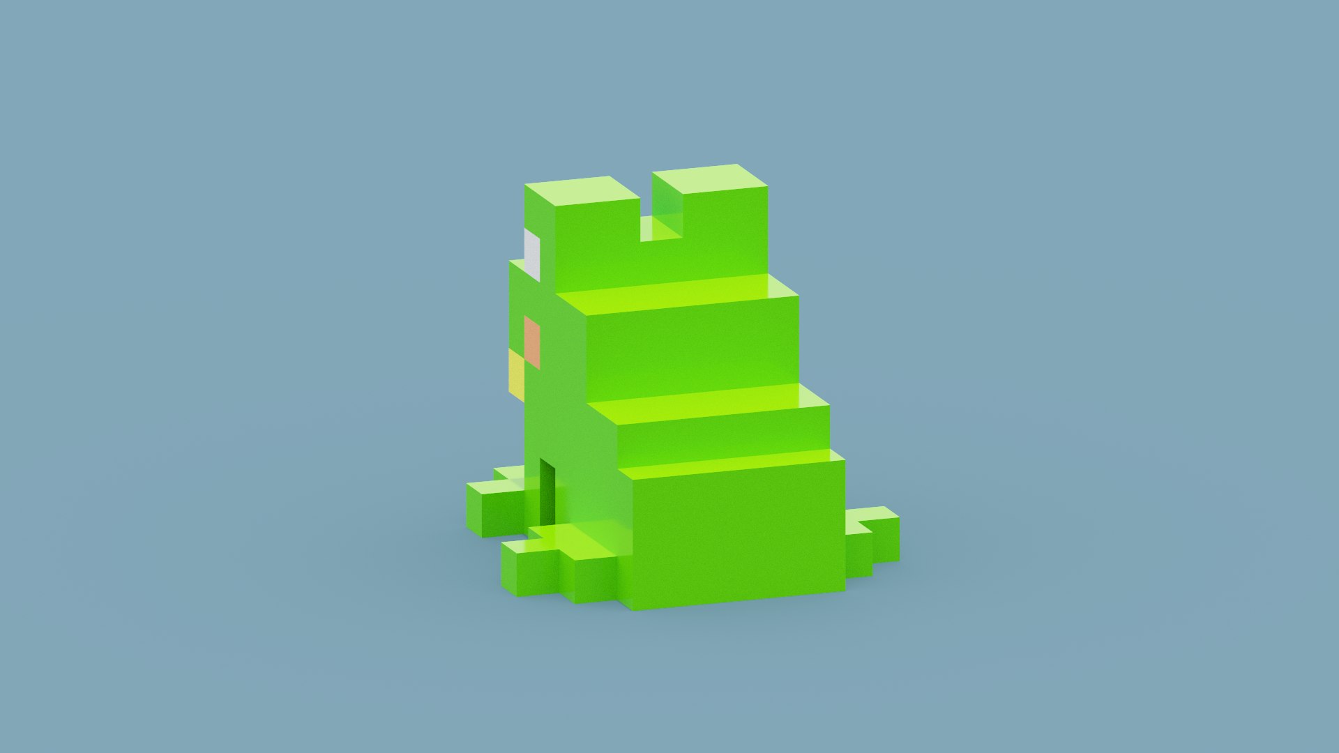 3D Voxel Frog - TurboSquid 1904499