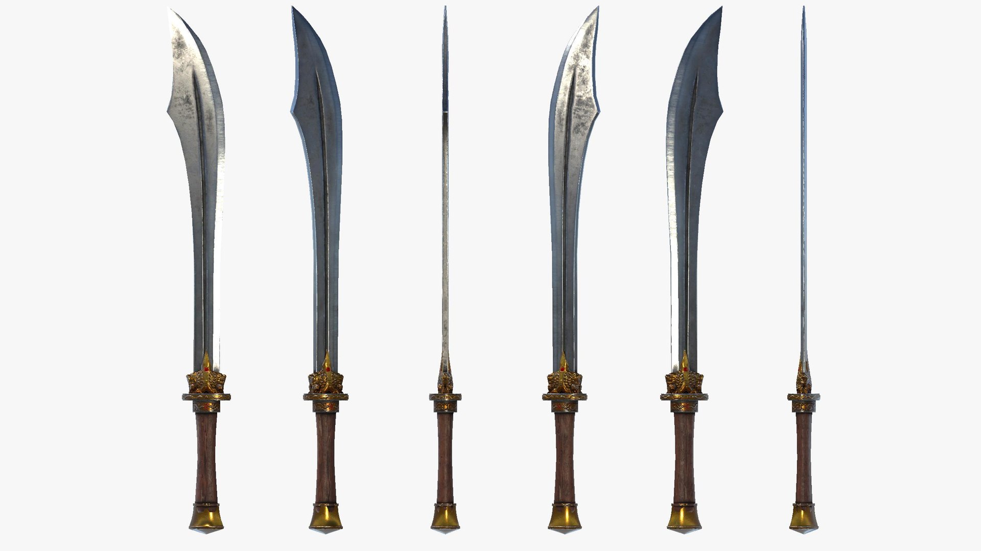 Fantasy Sword RPG Chinese Dao Blade Sword Straight Gladius Broad ...