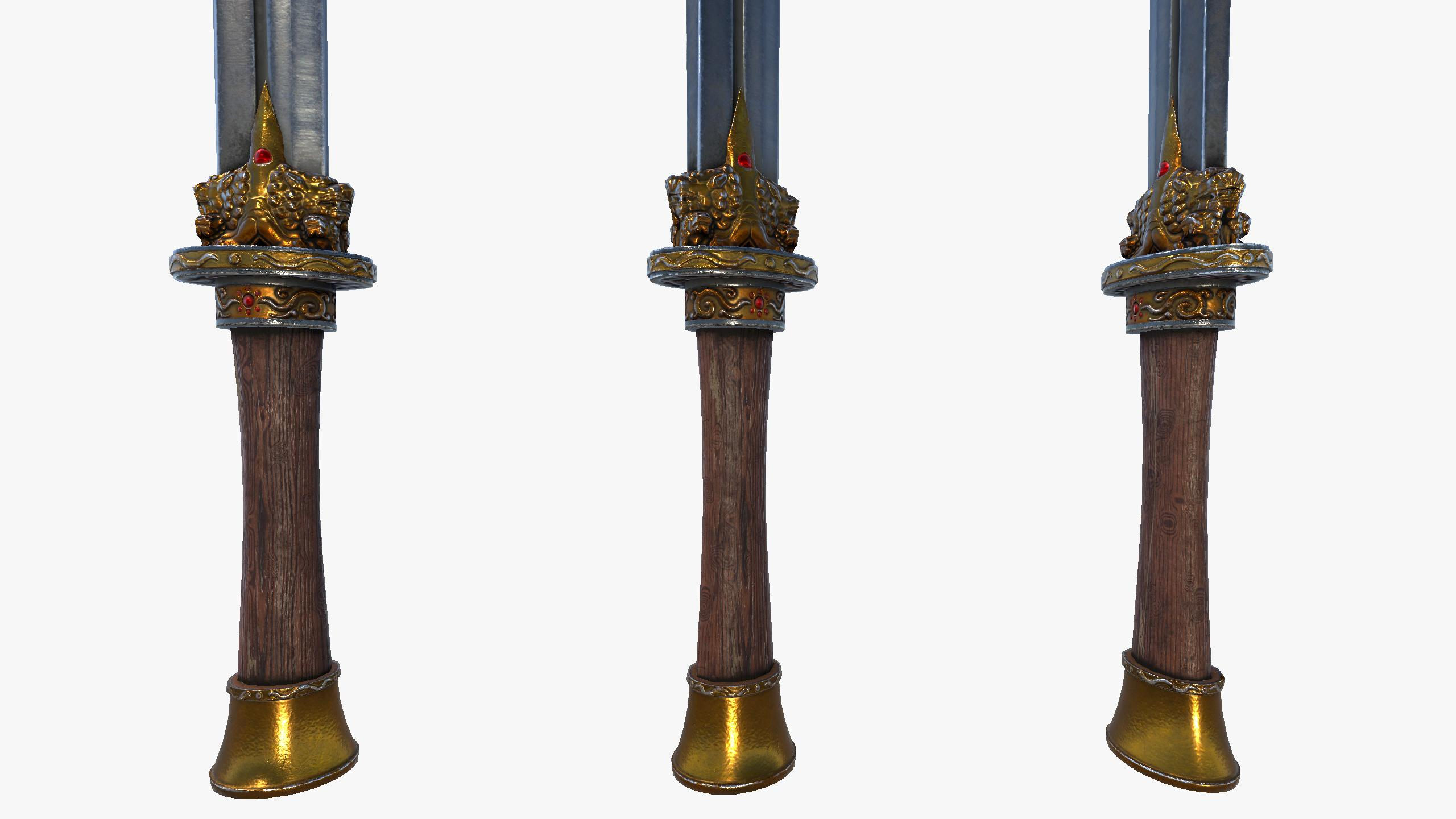 Fantasy Sword RPG Chinese Dao Blade Sword Straight Gladius Broad ...