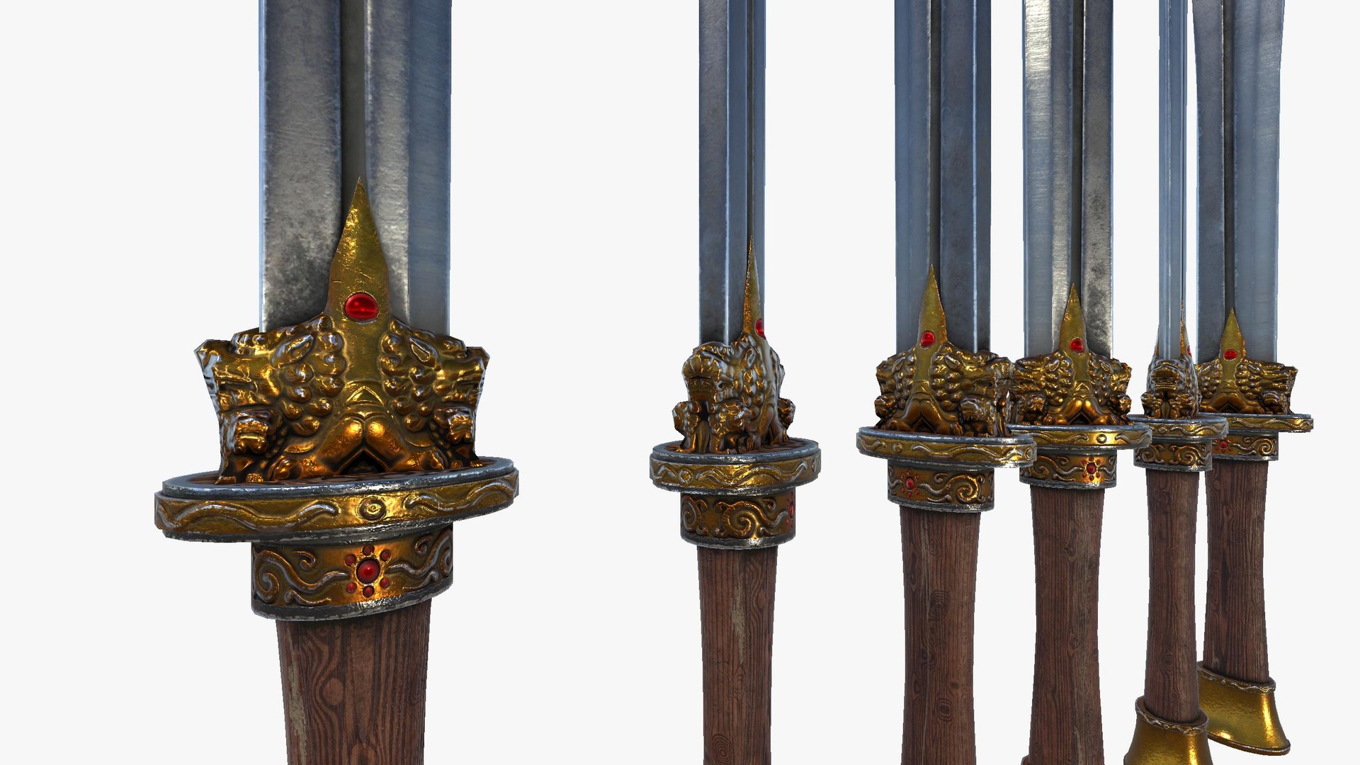 Fantasy Sword RPG Chinese Dao Blade Sword Straight Gladius Broad ...