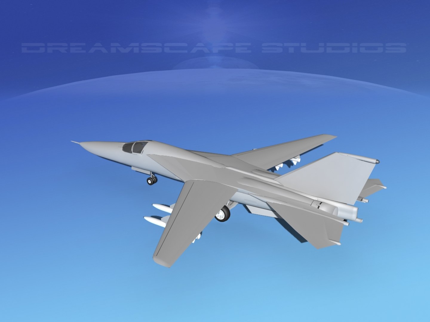 3d general f-111 aardvark bomber