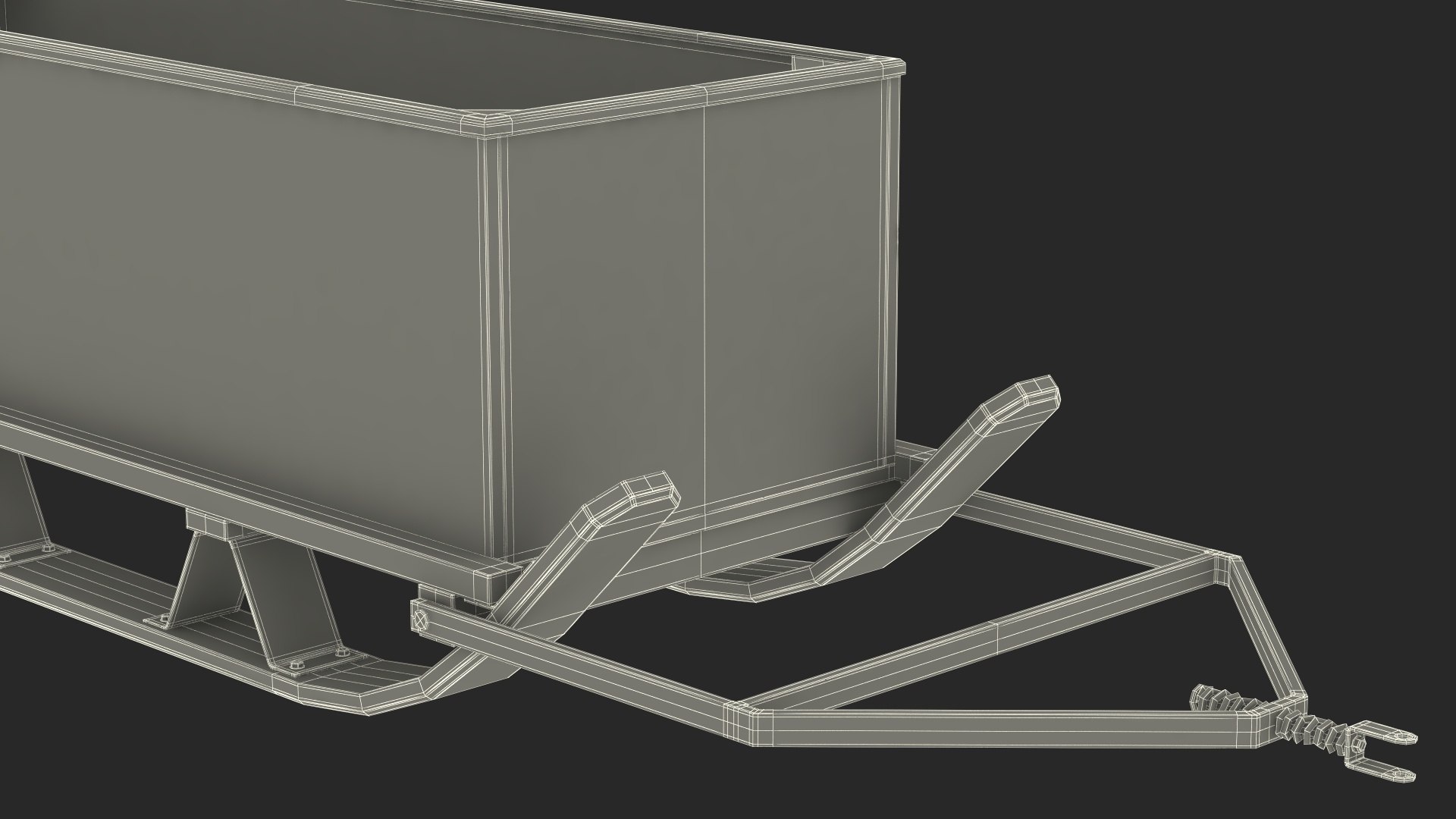 3D model Box Freight Sled - TurboSquid 2113268