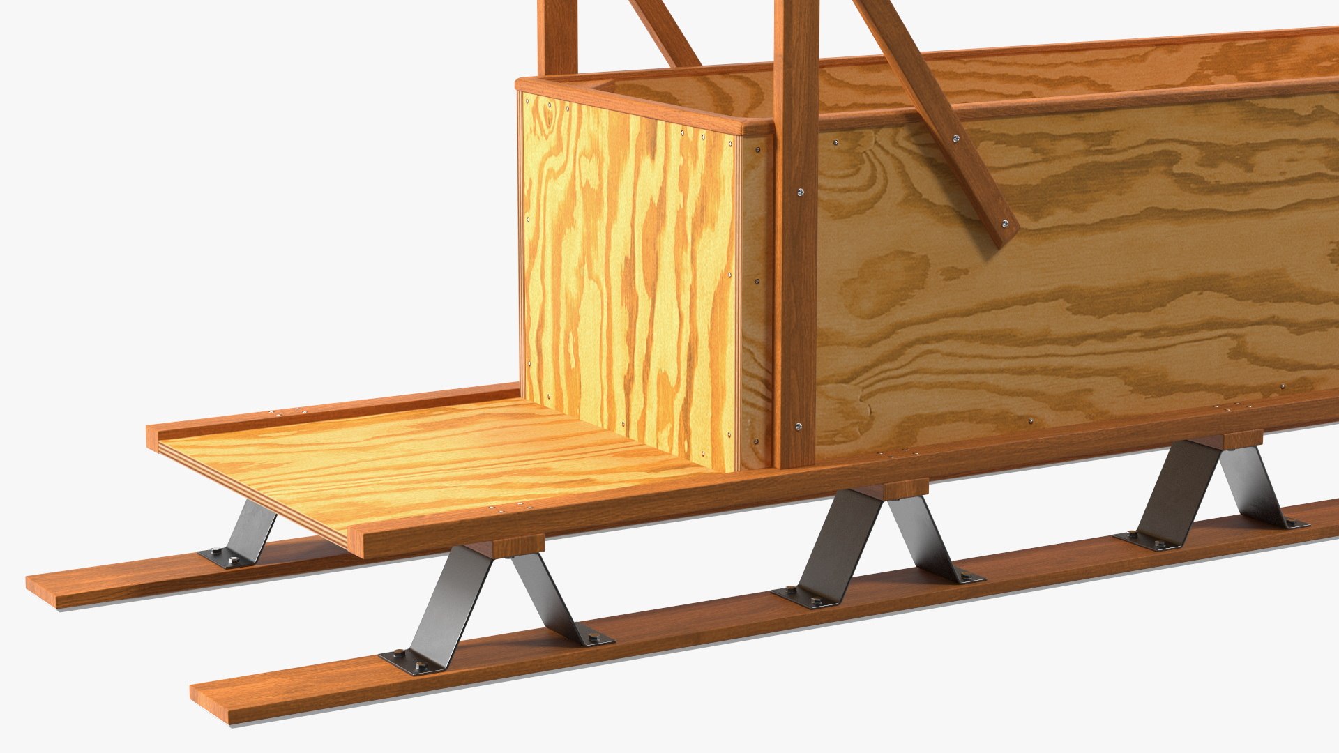 3D model Box Freight Sled - TurboSquid 2113268