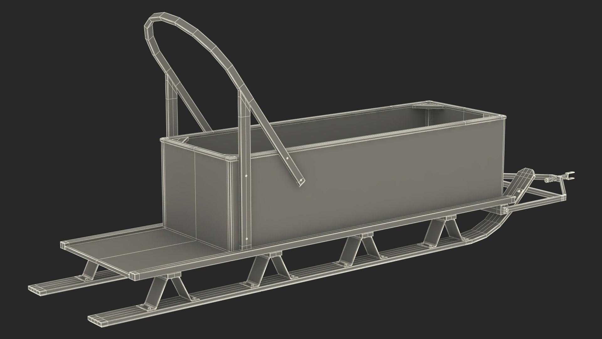 3D model Box Freight Sled - TurboSquid 2113268