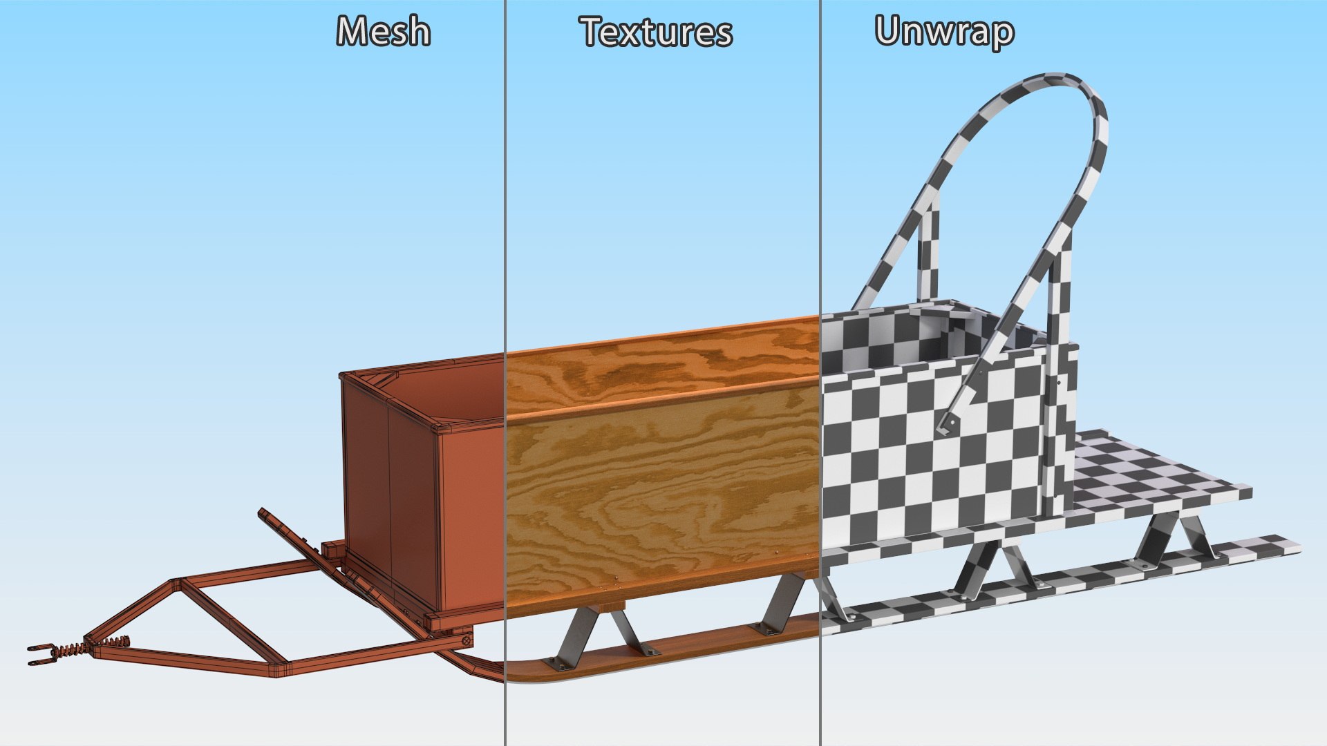 3D model Box Freight Sled - TurboSquid 2113268
