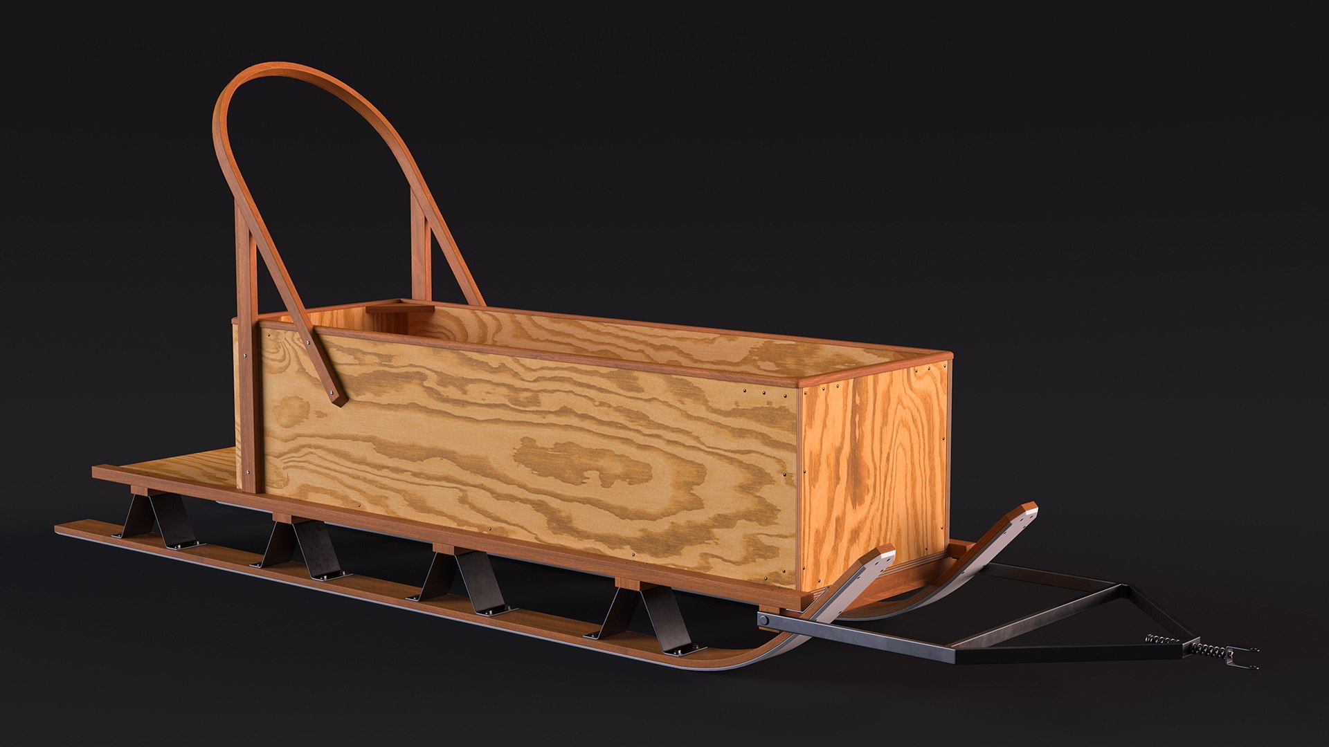 3D model Box Freight Sled - TurboSquid 2113268