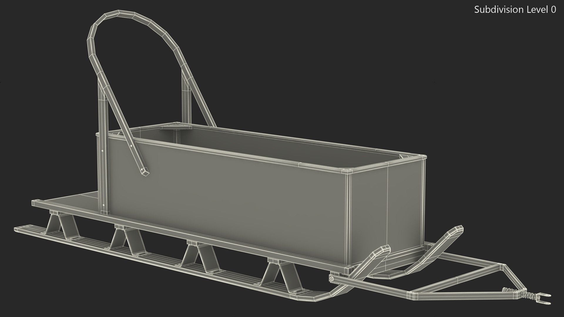 3D model Box Freight Sled - TurboSquid 2113268