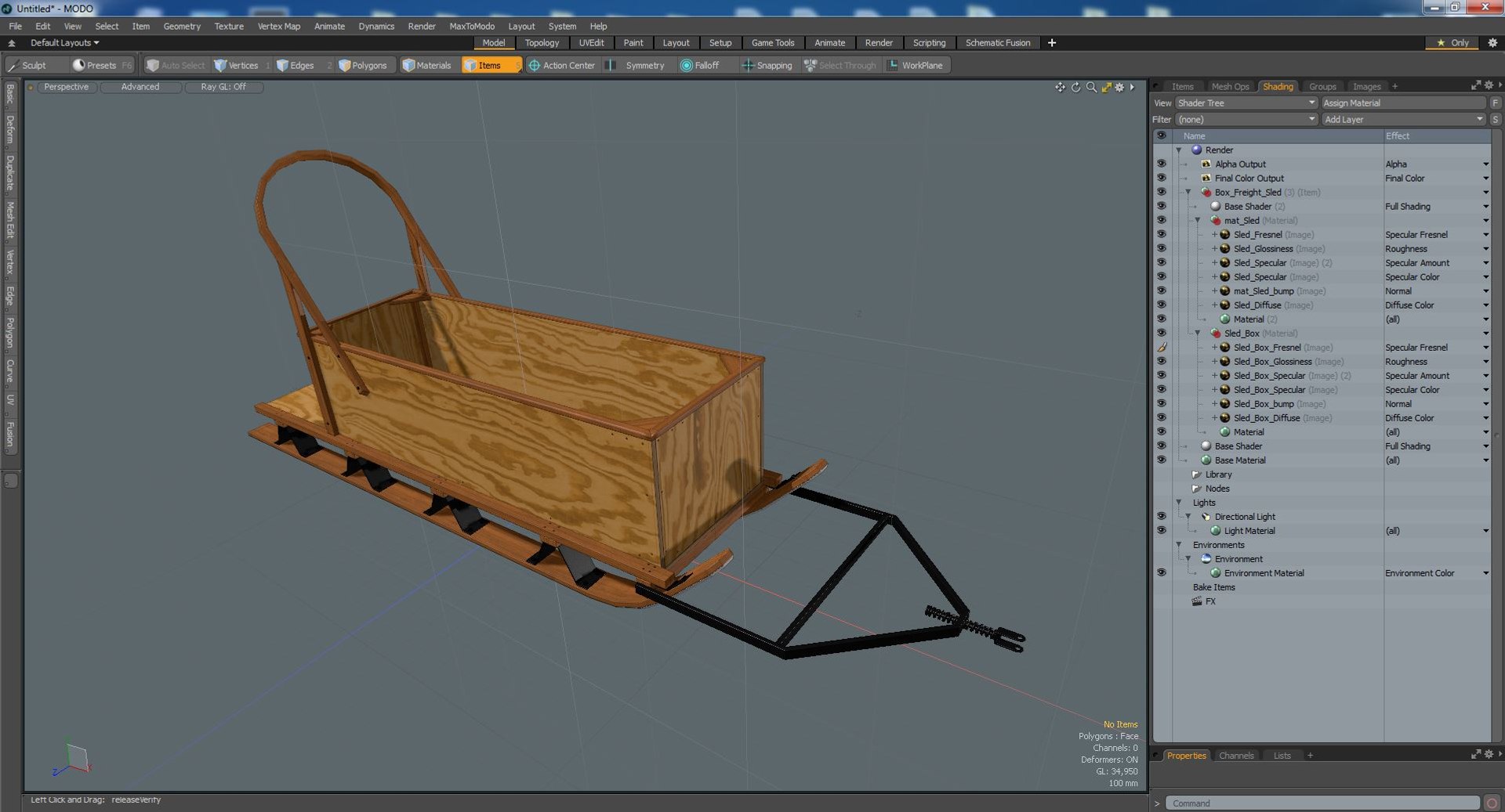 3D model Box Freight Sled - TurboSquid 2113268