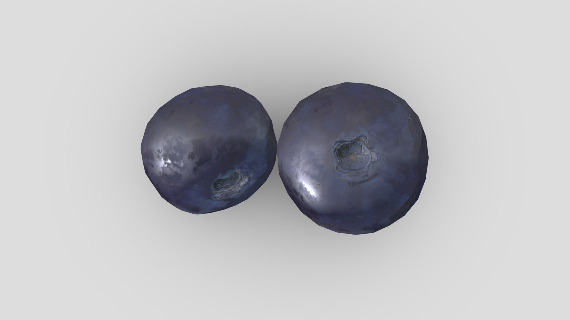 3D Blueberry Low Poly - TurboSquid 2251437
