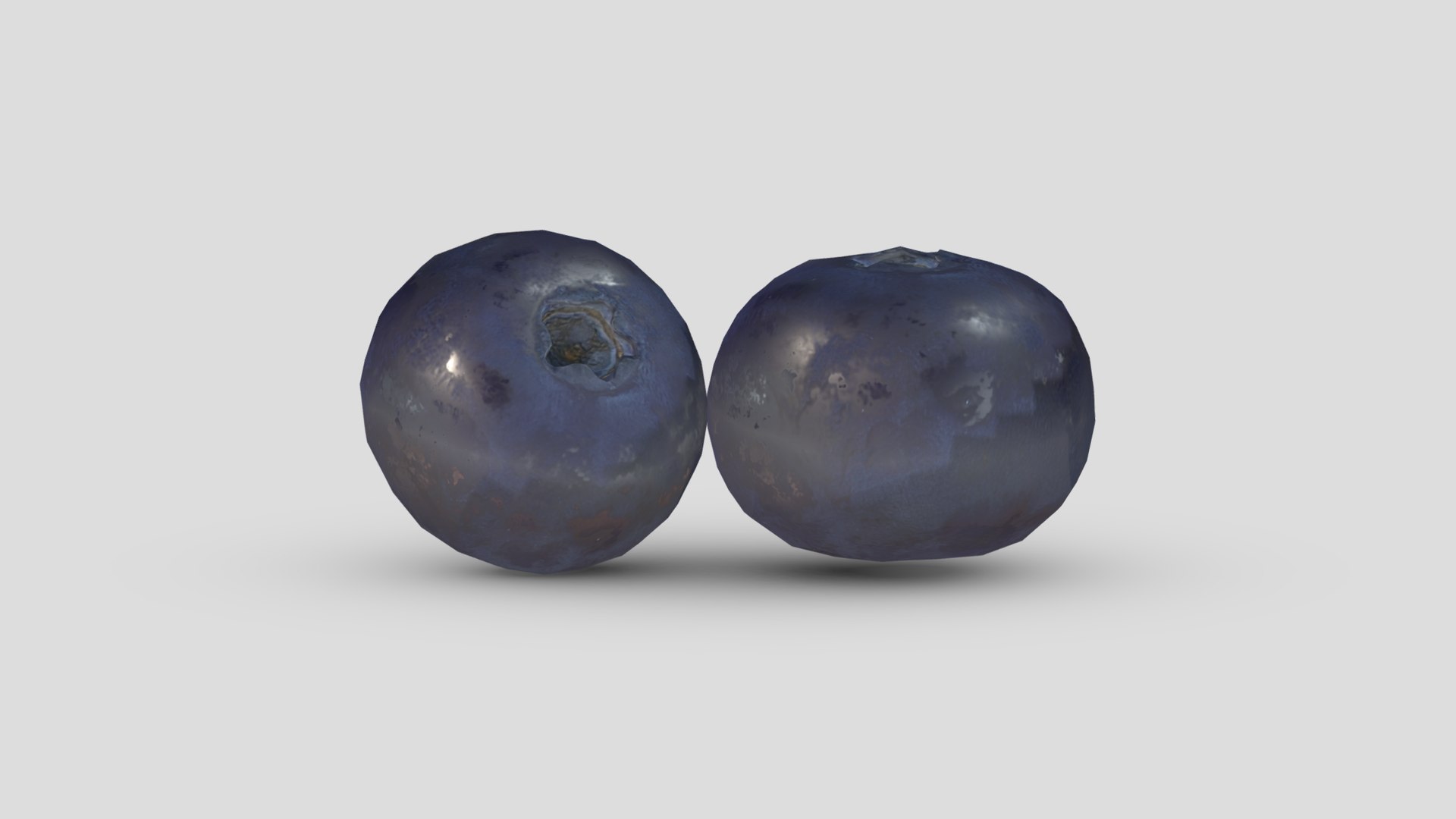 3D Blueberry Low Poly - TurboSquid 2251437