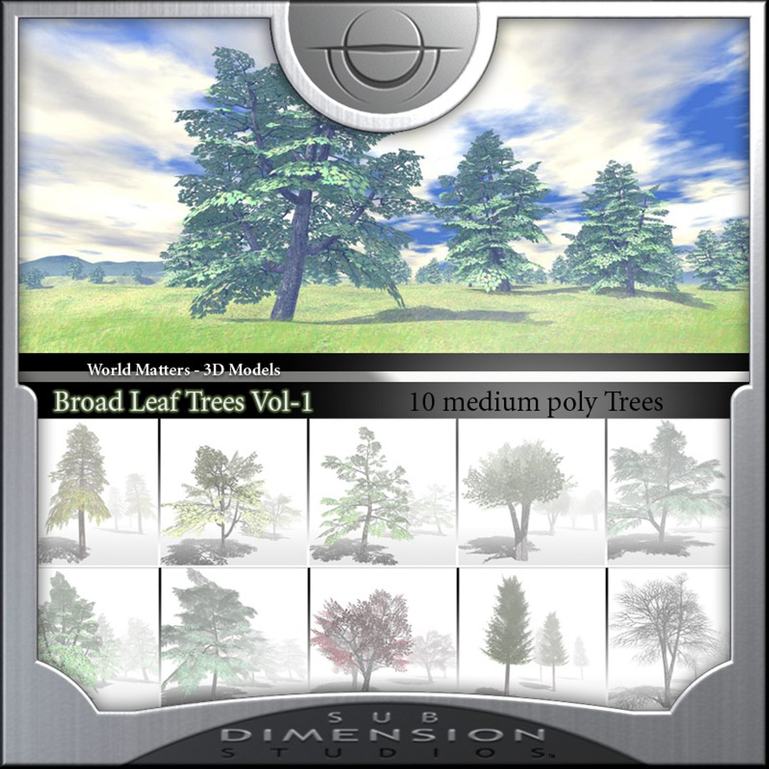 Broadleaf Tree World Matters 3d Model