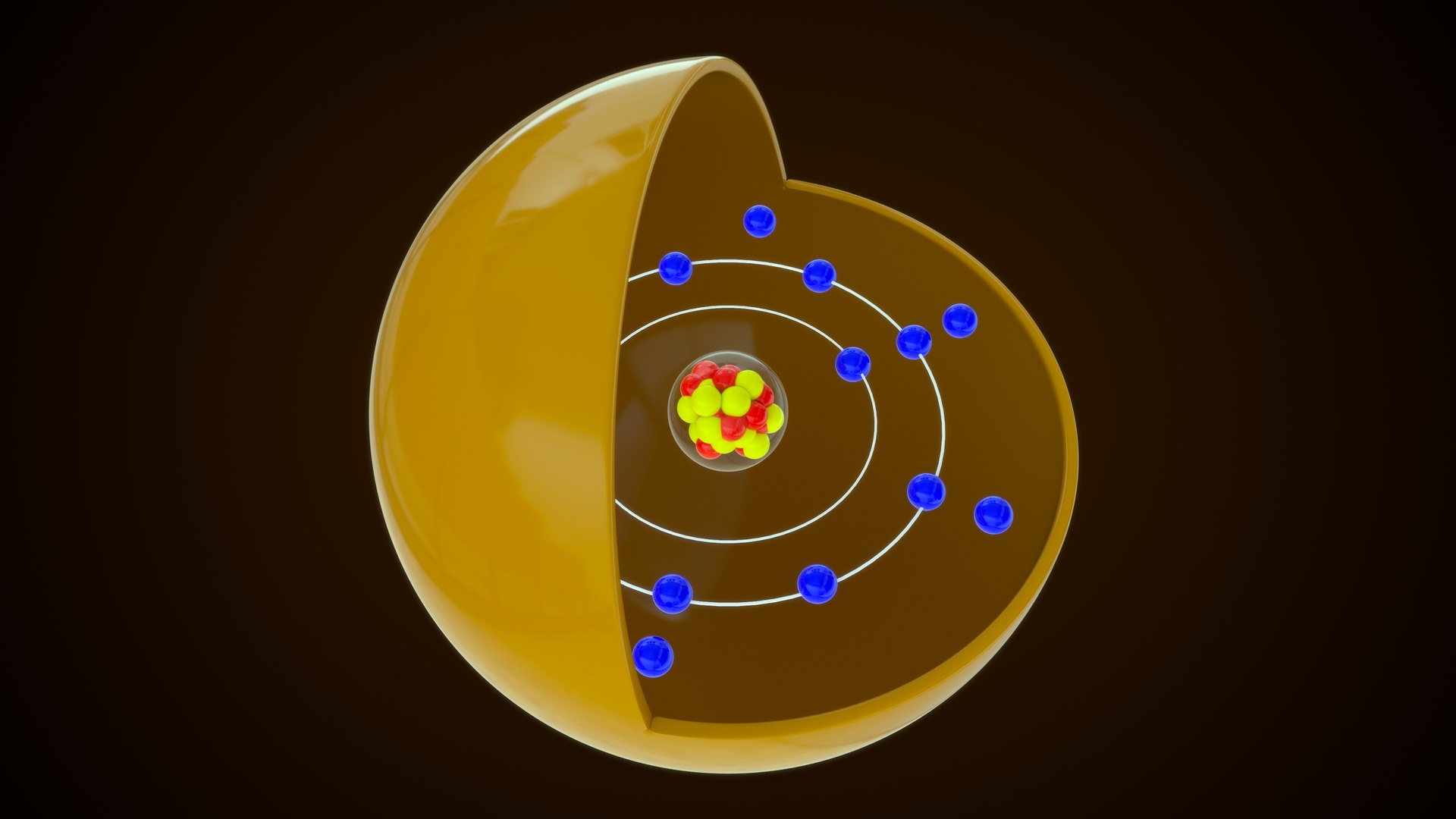 3D Chlorine Atom - TurboSquid 2132398