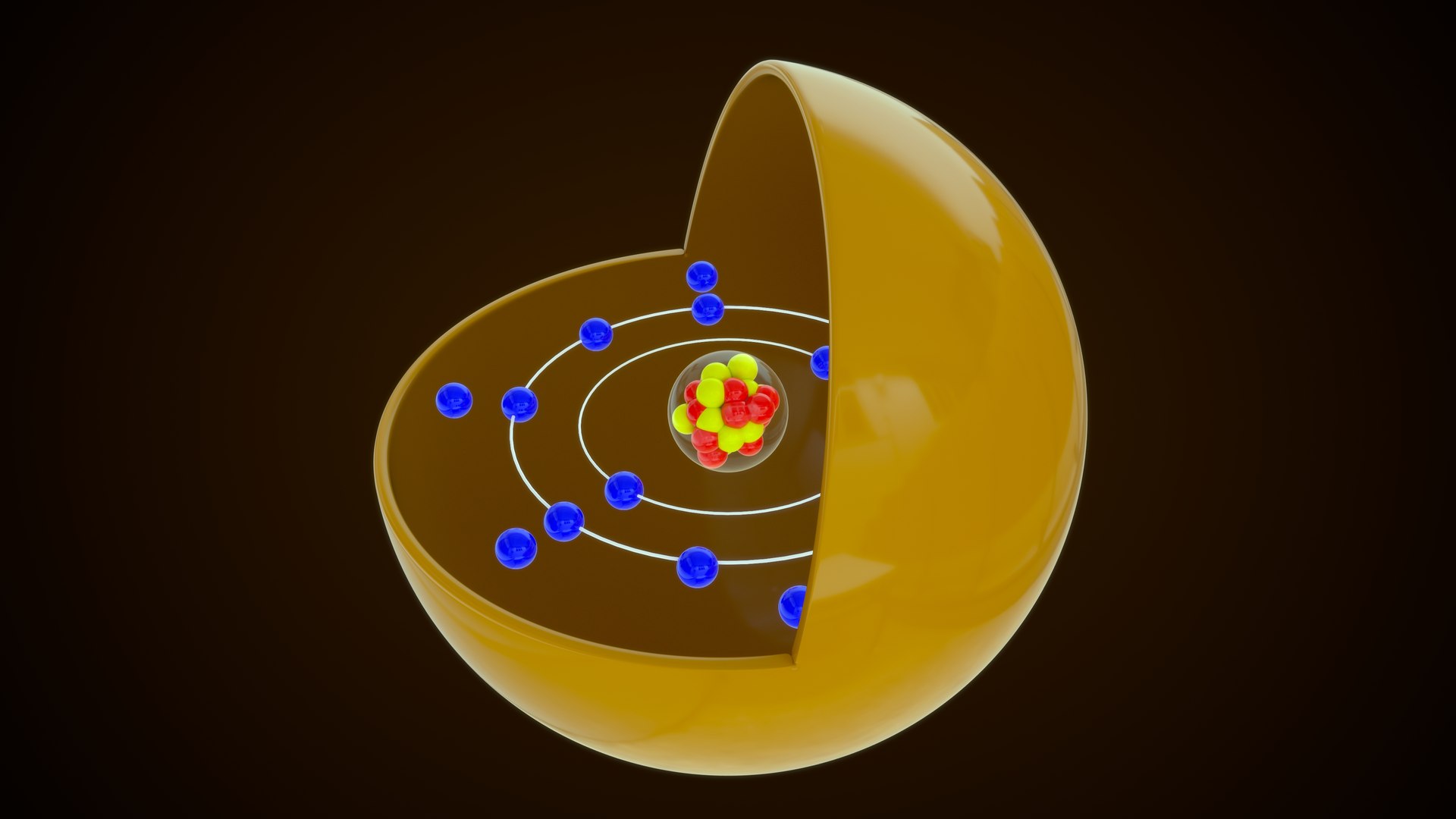 3D Chlorine Atom - TurboSquid 2132398