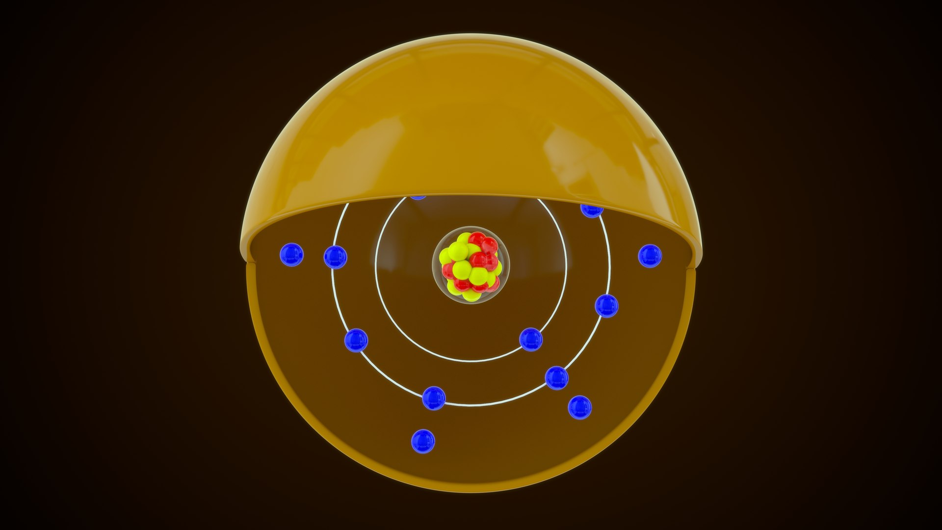 3D Chlorine Atom - TurboSquid 2132398