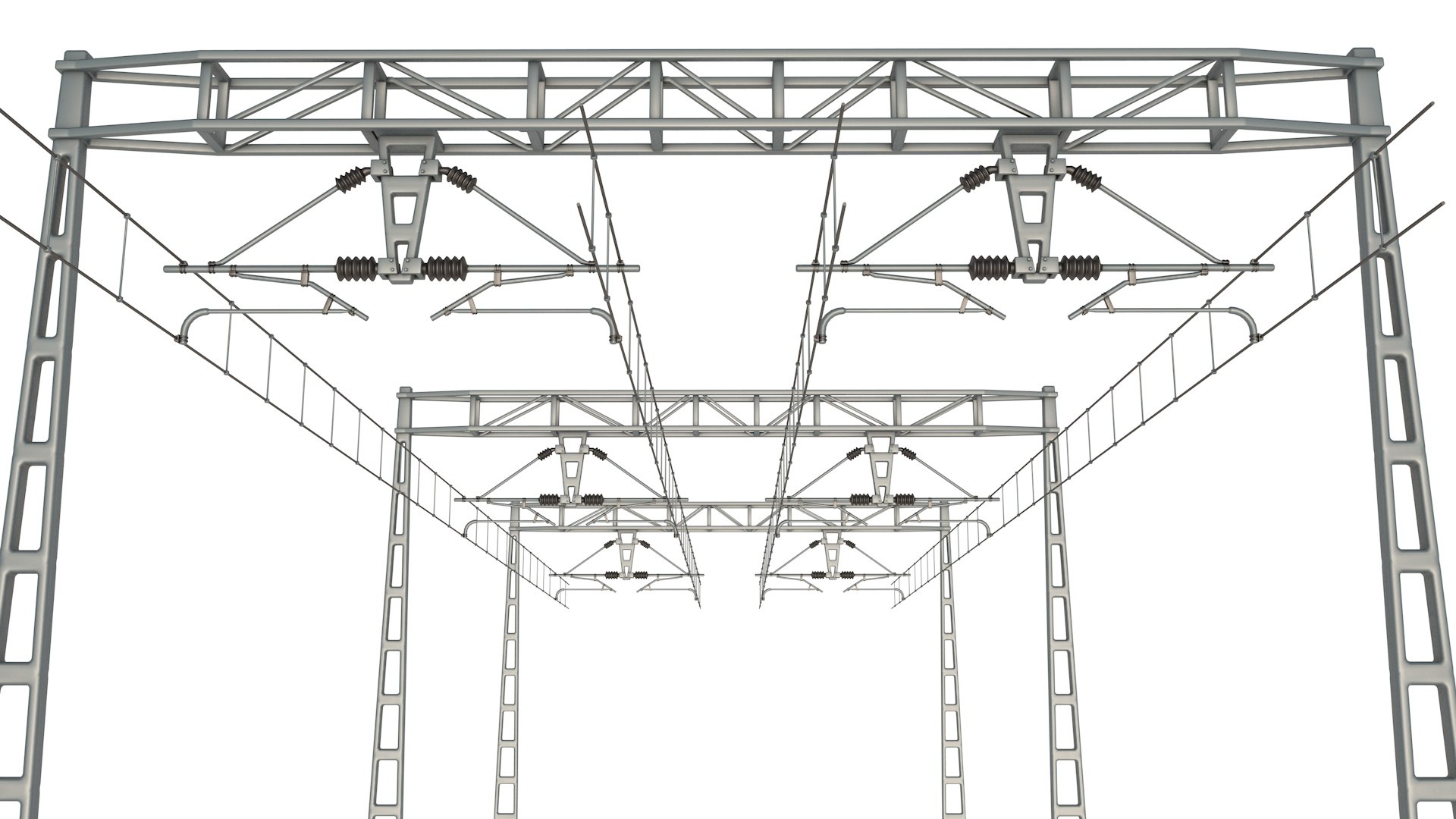 3D Modular Railway Catenary Model - TurboSquid 2019004