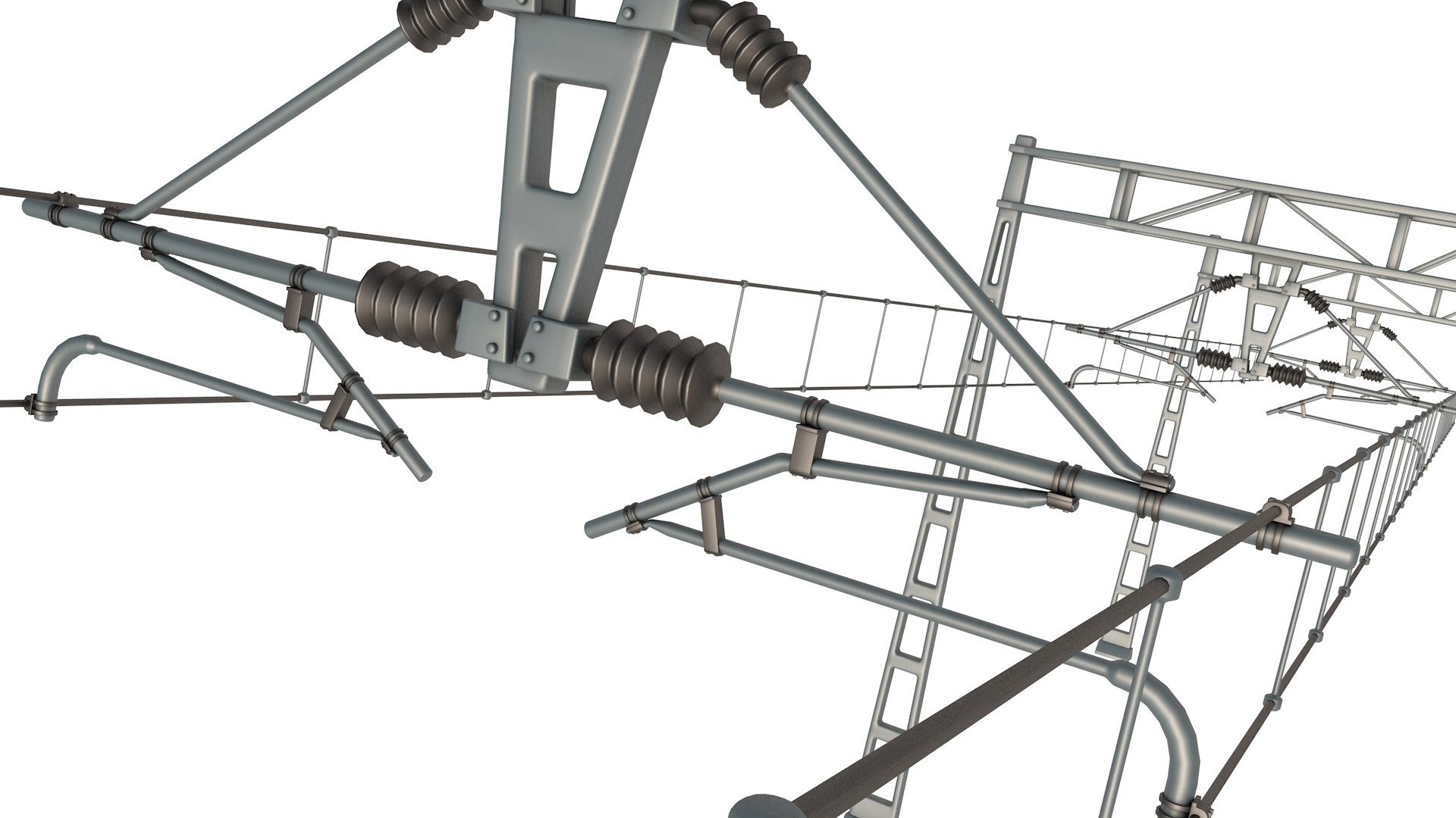 3D Modular Railway Catenary Model - TurboSquid 2019004