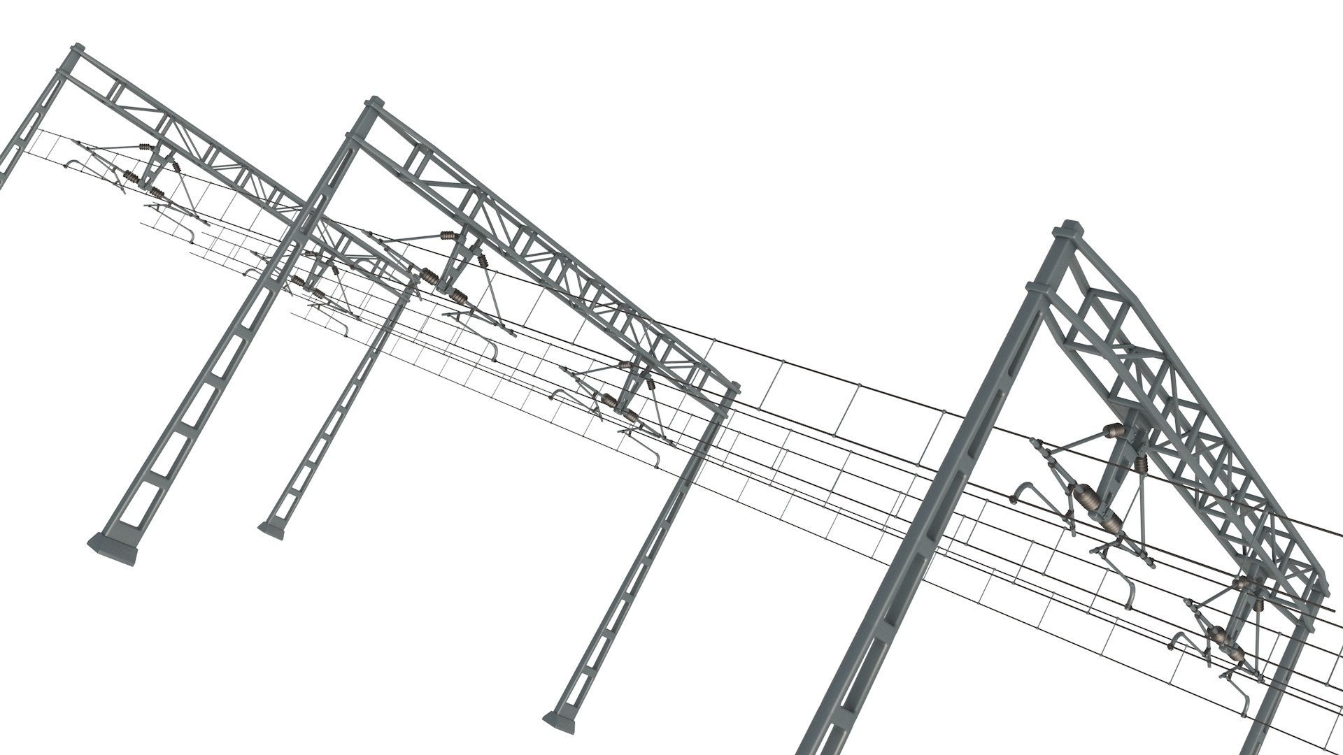 3D Modular Railway Catenary Model - TurboSquid 2019004