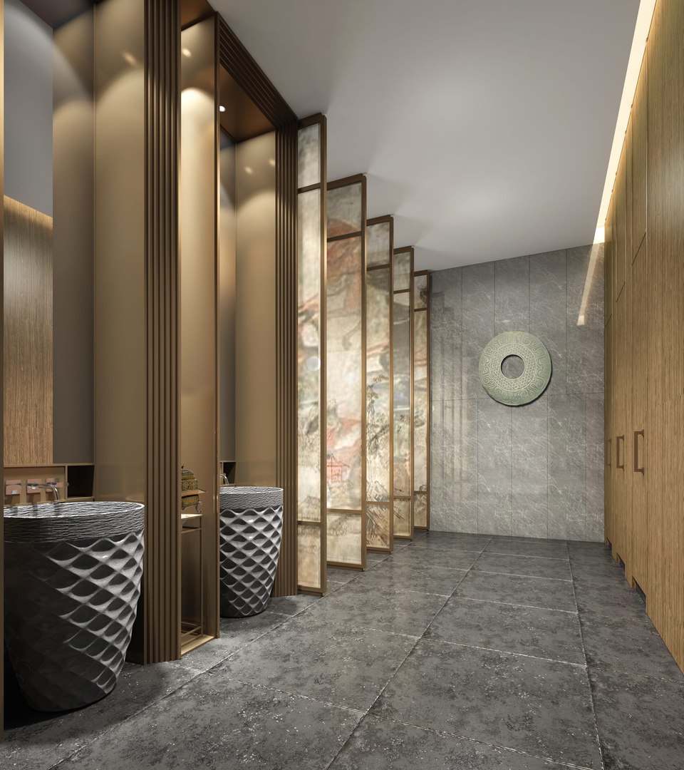 20 Public restroom hotel interior - modern design luxury model ...