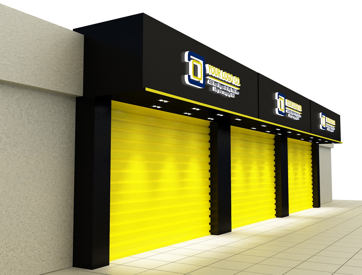 3D Car Service Entrance Logo Sign A607C Model - TurboSquid 1913531