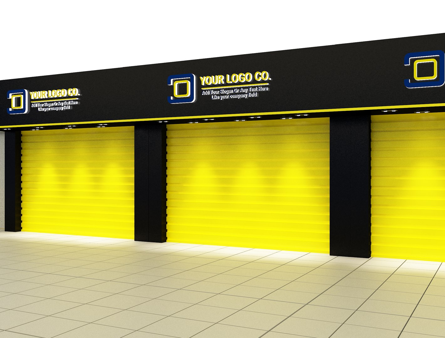 3D Car Service Entrance Logo Sign A607C Model - TurboSquid 1913531