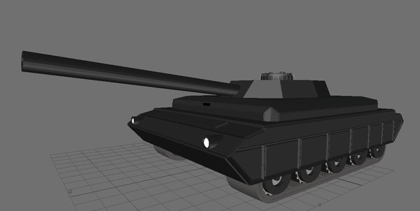 3d model military tank